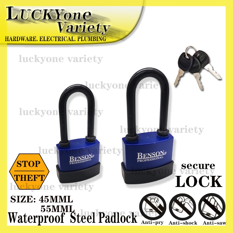 WATERPROOF STEEL PADLOCK/SECURE LOCK 45MM(CP-FS-45)/55MM(CP-FS-55)SHORT ...
