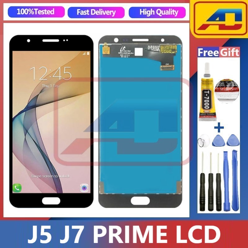 For Samsung J5 J7 Prime G570 G610 LCD Display Touch Screen Digitizer Assembly Replacement ...