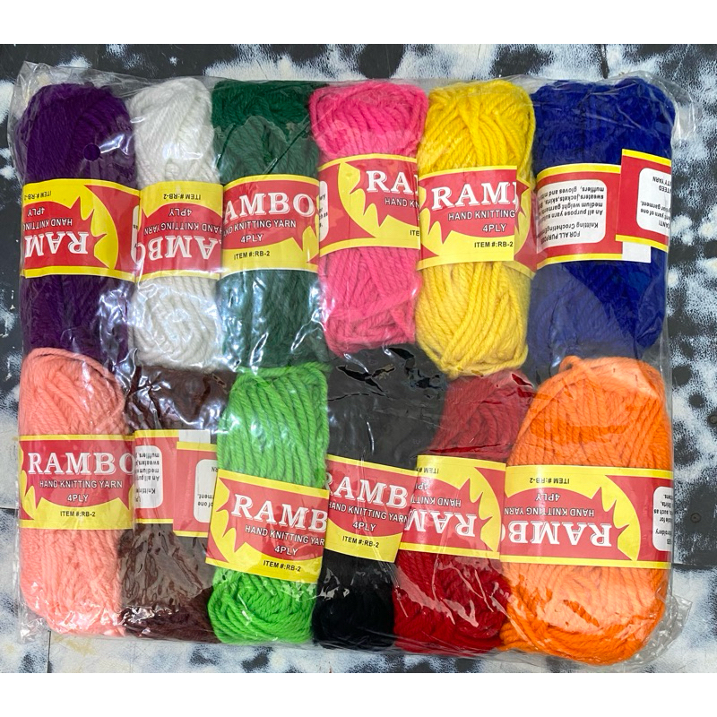12 pcs (1 pack) Yarn assorted color | Shopee Philippines