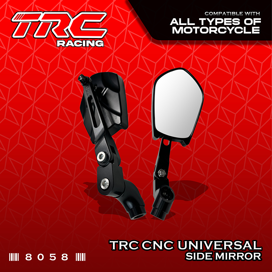 TRC Racing CNC Side Mirror Stem Mount Adjustable Universal LTO APPROVED ...