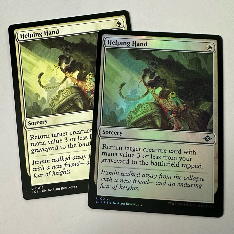 HELPING HAND | LCI THE LOST CAVERNS OF IXALAN | SORCERY | WHITE | MTG ...