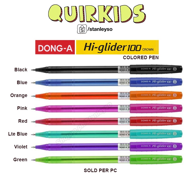 Hi-Glider 100 Pen 0.5mm Dong - A Hybrid Colored Ink | Shopee Philippines