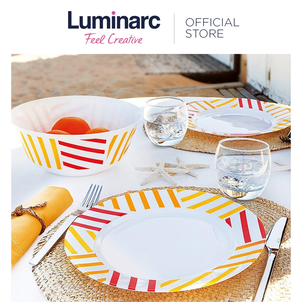 Luminarc Balnea Sun 6pcs 19cm Dessert Plates Set | Shopee Philippines