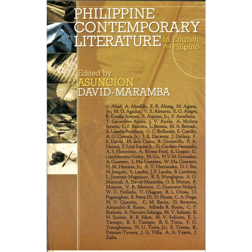 Philippine Contemporary Literature in English and Filipino by Asuncion ...