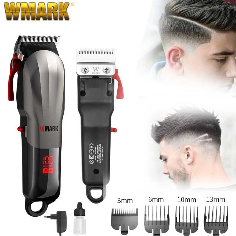 WMARK NG 115 Rechargeable Hair Clipper with Lcd Display Razor Barber ...