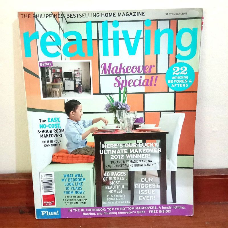 REAL LIVING MAGAZINE : MAKEOVER SPECIAL ISSUE (22 AMAZING BEFORES AND ...