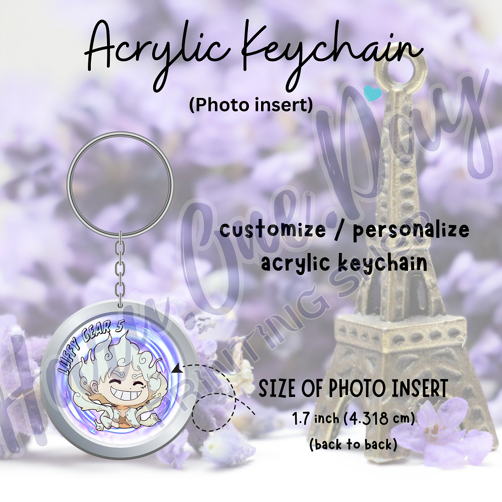Personalized Acrylic Keychains (Photo Insert) | Shopee Philippines