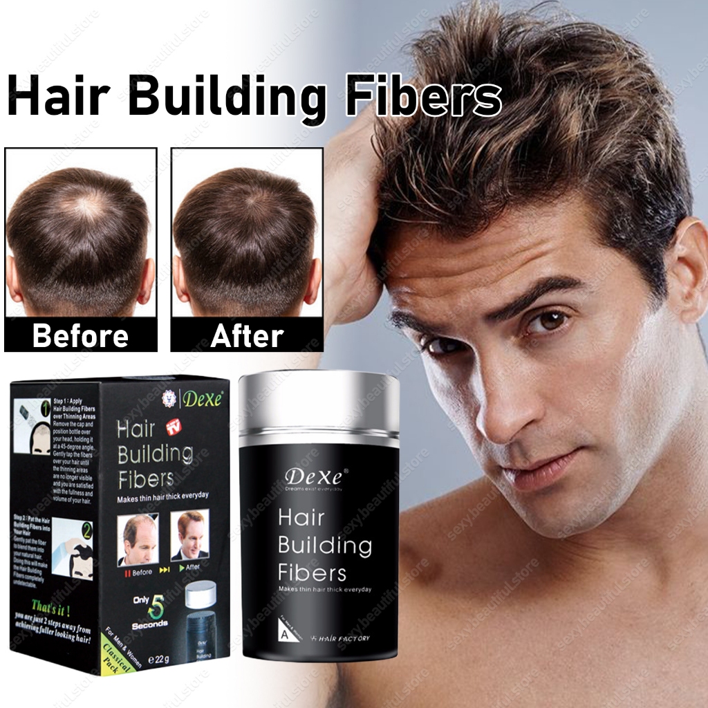 Dexe Hair Building Fibers Powder Helps Hair Growth Hair Loss Concealer ...