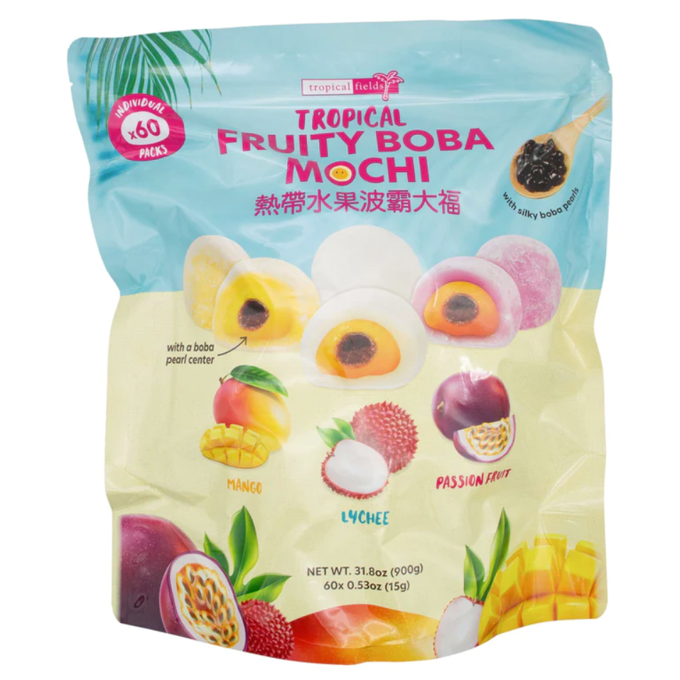 Tropical Fields Fruity Boba Mochi 900g (60pcs) | Shopee Philippines