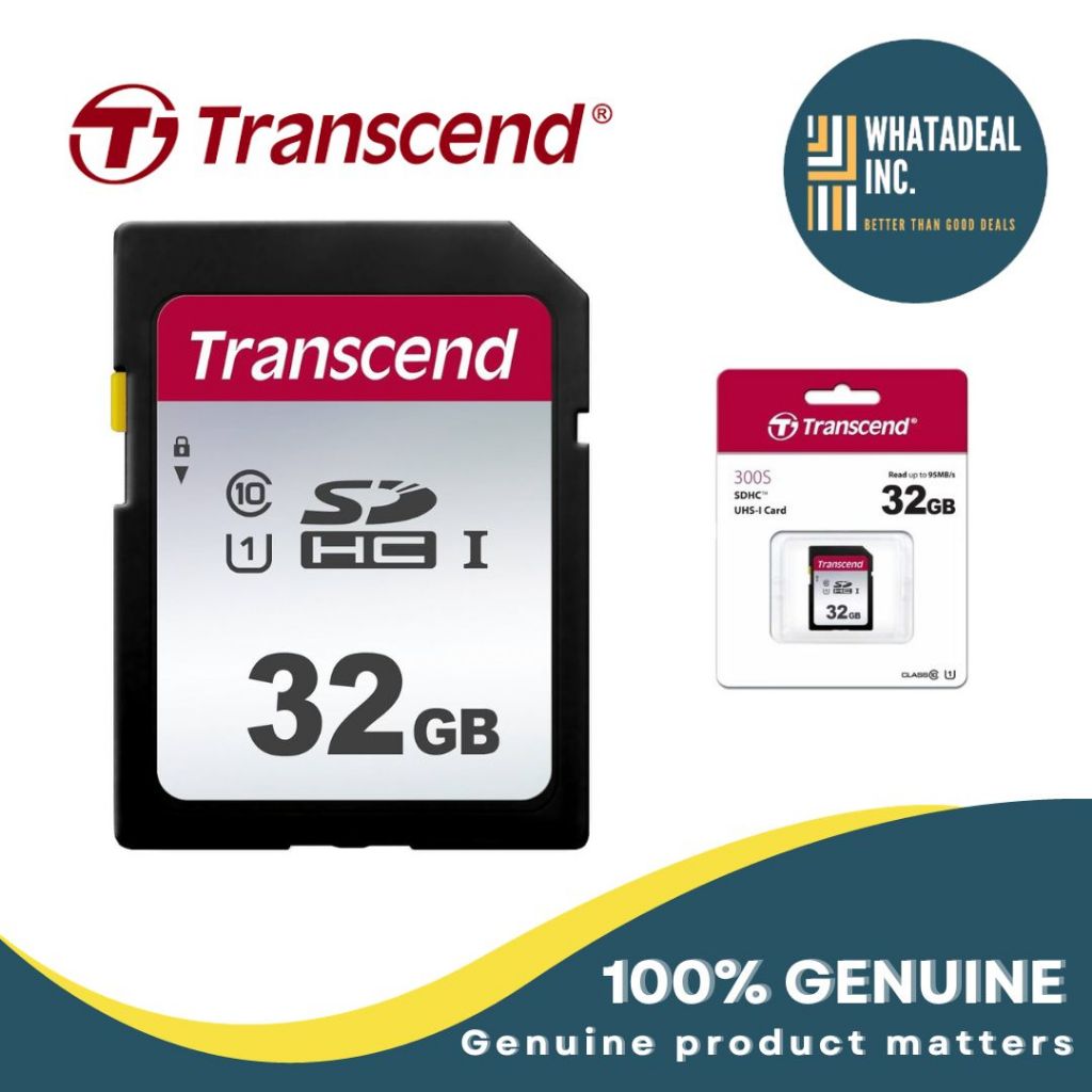 Transcend SDHC Card UHS-I 300S 4K ideal for the DSLR Camera and Dashcams | Shopee Philippines