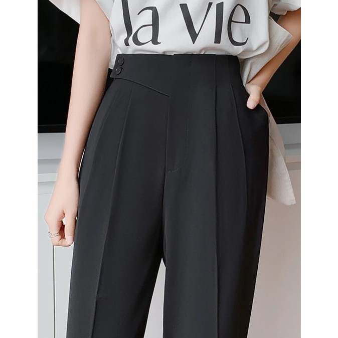 Kinwoo New Suit pants 24-31 waist high waist slimming elastic waist ...