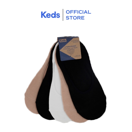 Keds 5PPK Extra Low Cut Liner Black | Shopee Philippines