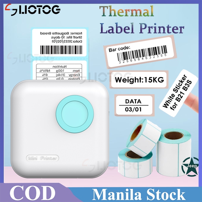 M2 Mini Lable Printer Small Thermal Printer Label Sticker Maker ...