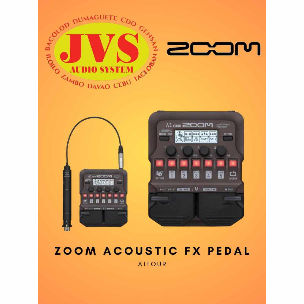 Zoom A1 Four Acoustic Instrument Multi-Effect Processor | Shopee ...
