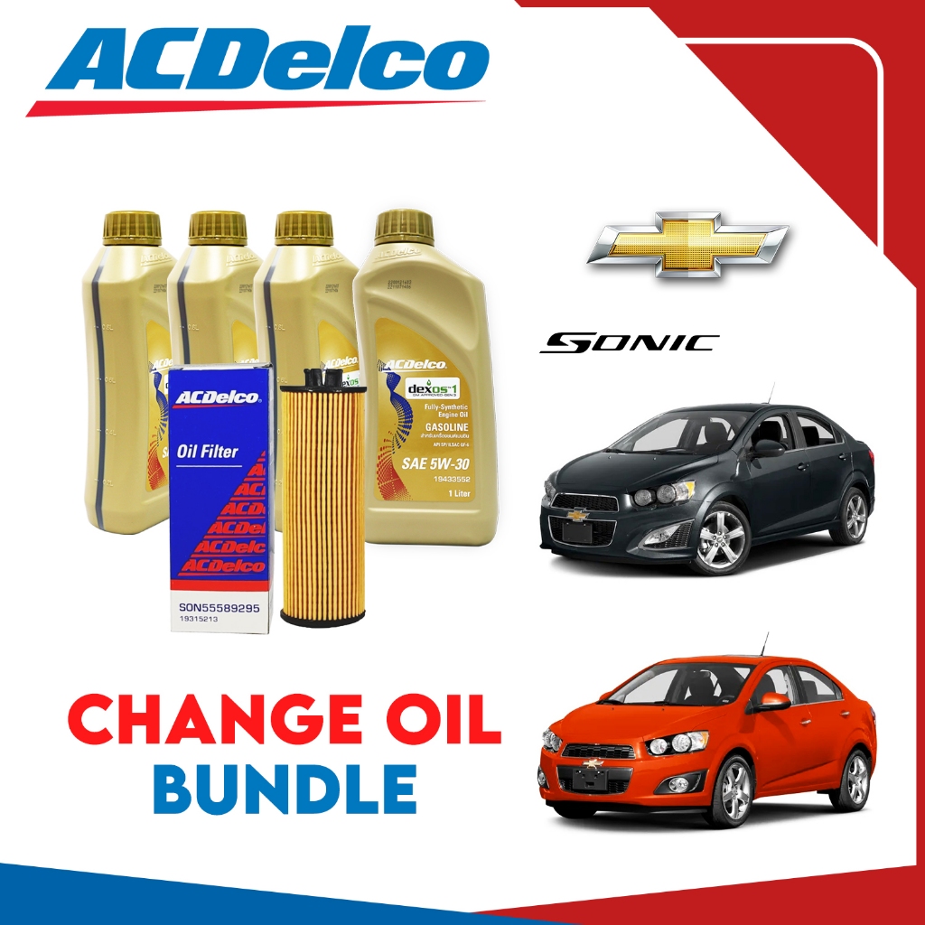 ACDelco Change Oil Bundle for Chevrolet Sonic 1.4L AT | Shopee Philippines