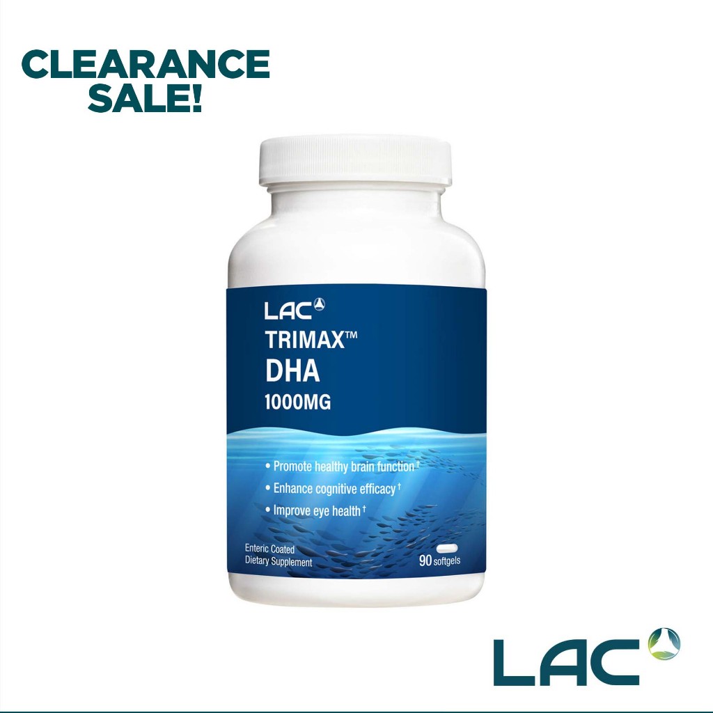 LAC Trimax DHA 1000mg 90 SG (Consume within October 2024) | Shopee ...