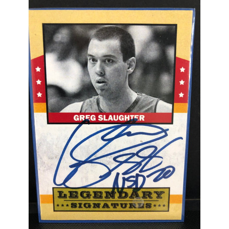 RARE GREG SLAUGHTER "In-Person AUTOGRAPH" Legendary PBA Signatures Card ...