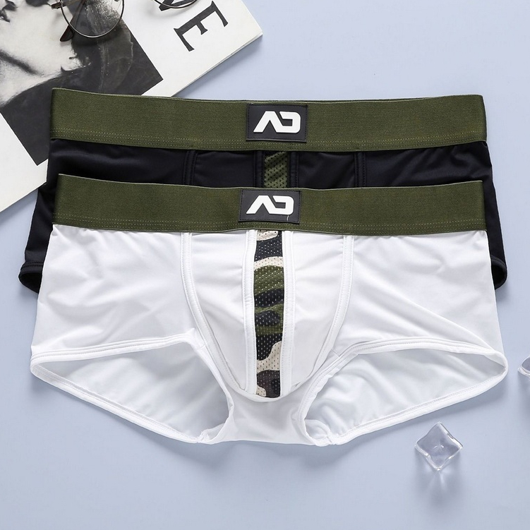 Addicted Men Quality Milk Silk Boxer Briefs Man Regular Boxers Trunks ...