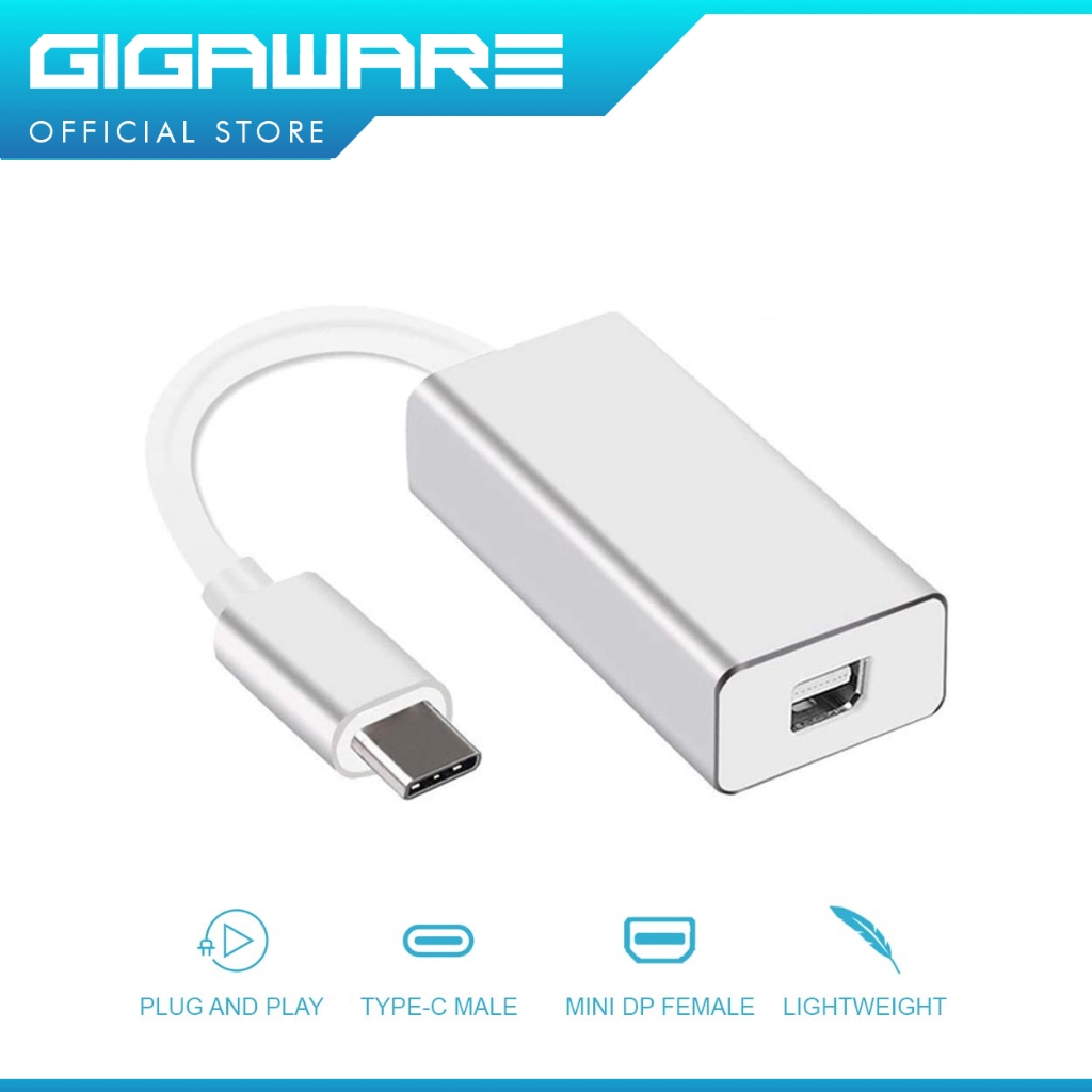 Gigaware Basics Professional Type C to Mini DisplayPort Adapter USB 3.1 ...