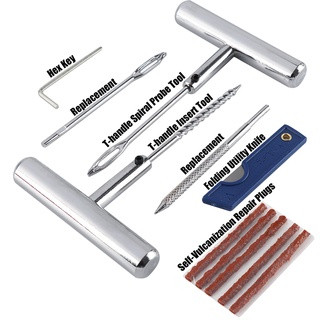 12pcs Tubeless Tire Repair Kits With Box Car And Motorcycle Tubeless ...