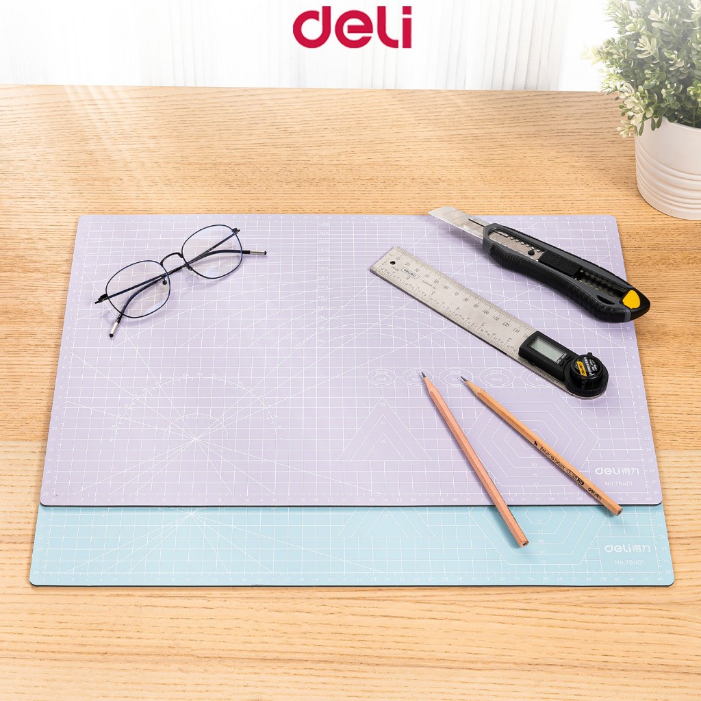Deli Cutting Mat PVC Cutting Backing Plate A3 A4 Versatile Mat ...
