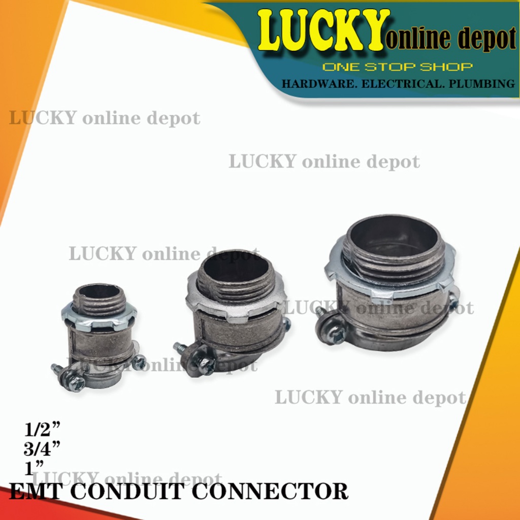 EMT G.I CONDUIT CONNECTOR WITH LOCKNUT | Shopee Philippines
