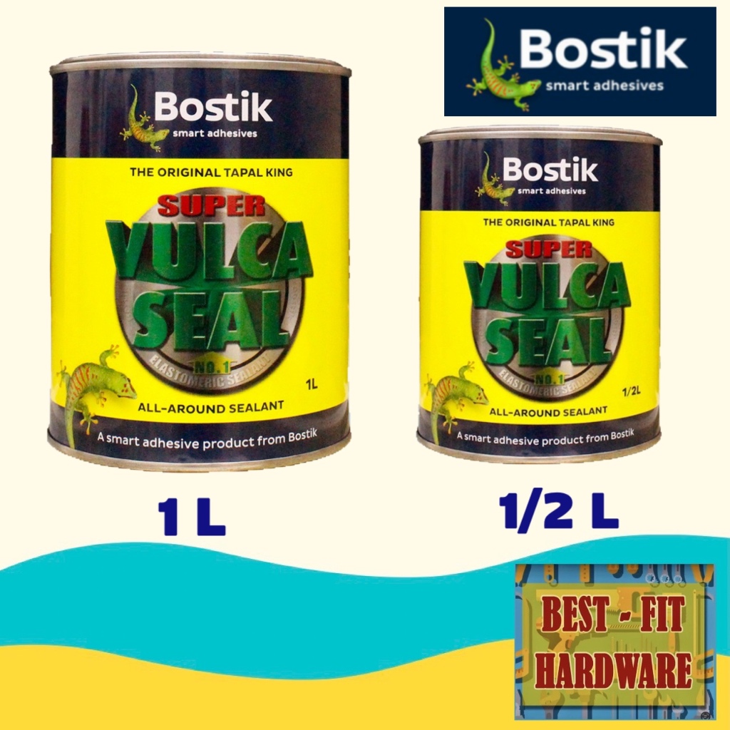 BOSTIK Super Vulcaseal Adhesive Elastomeric Sealant 1/2L and 1L per can ...