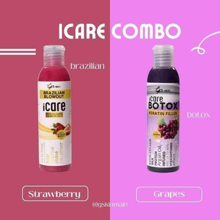 iCare Brazilian Blowout or Hair Botox 100ml Original Authentic Keratin ...