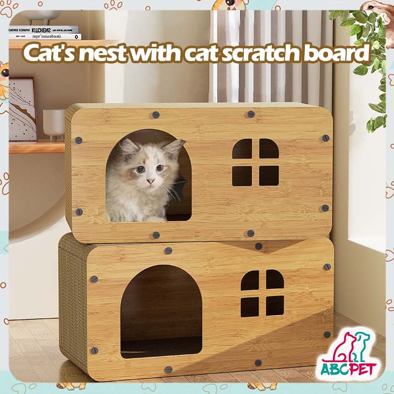 Cat House Cat Square Box Cat Wood Box Lego Cat House Wooden House Wood ...