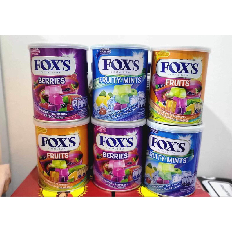 Fox’s Crystal Clear Candy in tin can (180 grams) / + Croibleu Candy ...