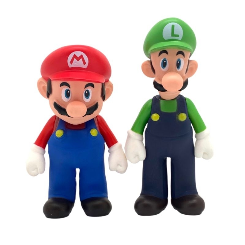 super mario bros. mario and luigi vinyl 22cm to 26cm | Shopee Philippines