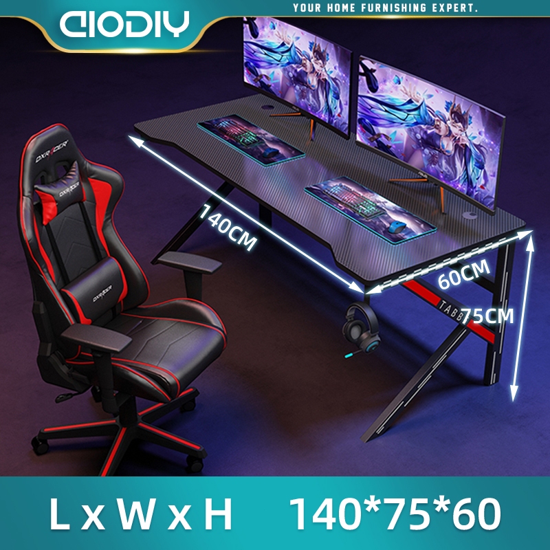 AIODIY Gaming Table Playing Games Playing Computer Table Ergonomic ...
