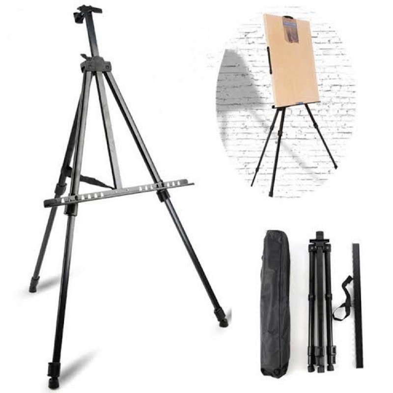 Thick Aluminum Mini Easel Stand Folding Adjustable Easel Telescopic ...