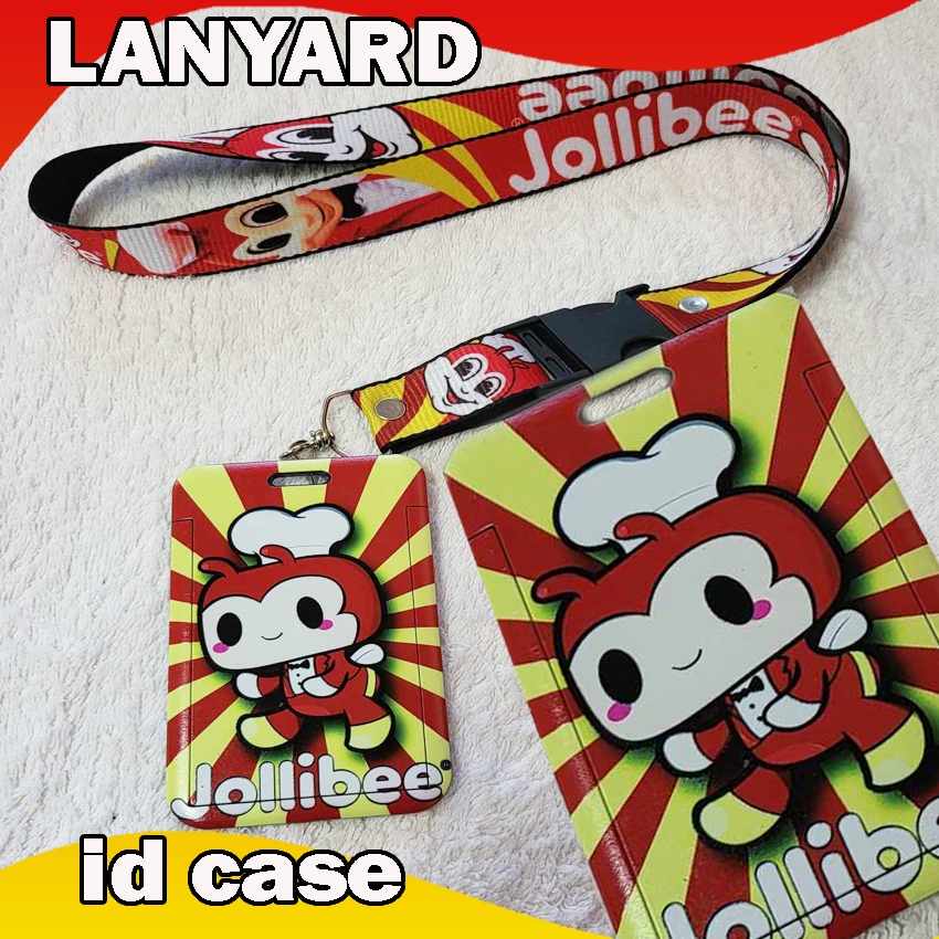 Lanyard ID Lace Jollibee Design Holder | Shopee Philippines