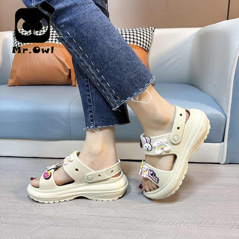 mr.owl new casual women's beach sandals high quality sandals | Shopee ...