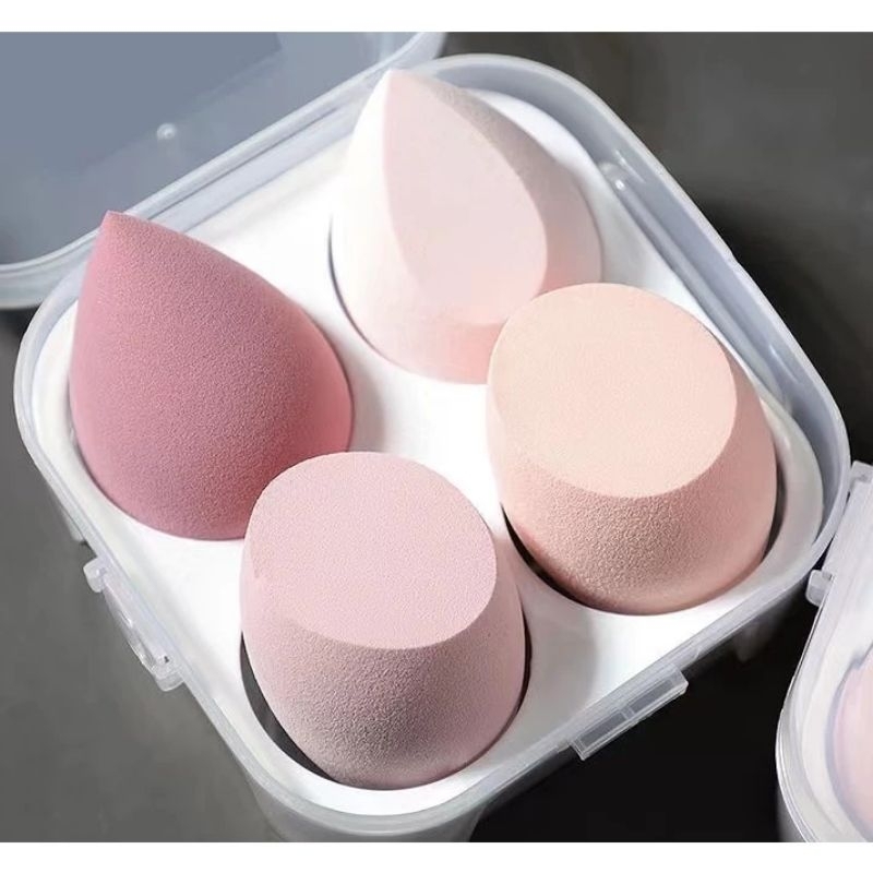 4pcs/set Makeup Ball Sponge Beuty Egg Ladies Powder-free Super Soft ...