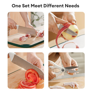 Kitchen Knife Set 5 Piece Stainless Steel Precision Knife Chef's Knife ...