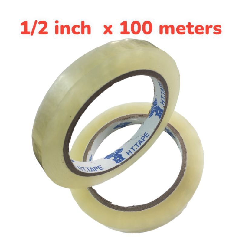10 Rolls Stationery Tape Clear Tape Rolling Sealing Packing Materials 1 ...