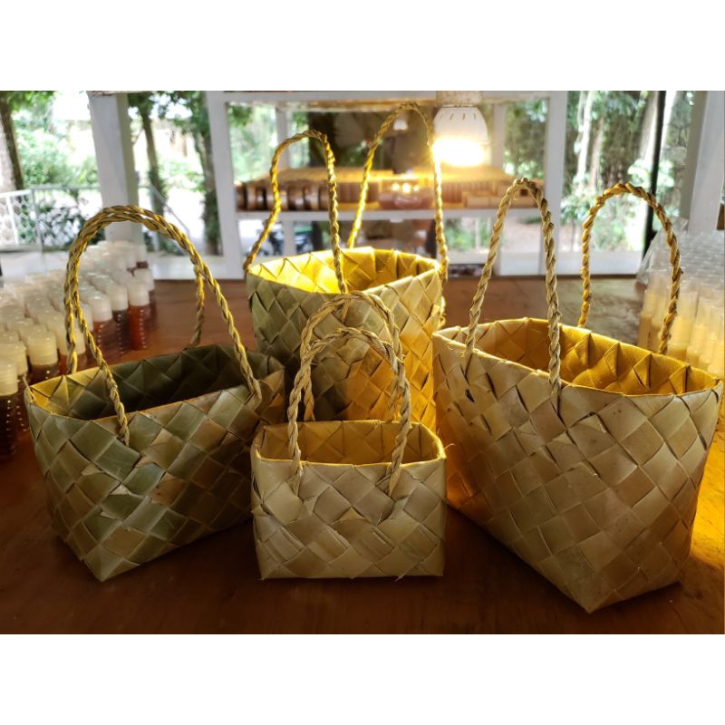 Native Bayong Bag / Eco friendly Packaging / Christmas or Souvenir gift ...
