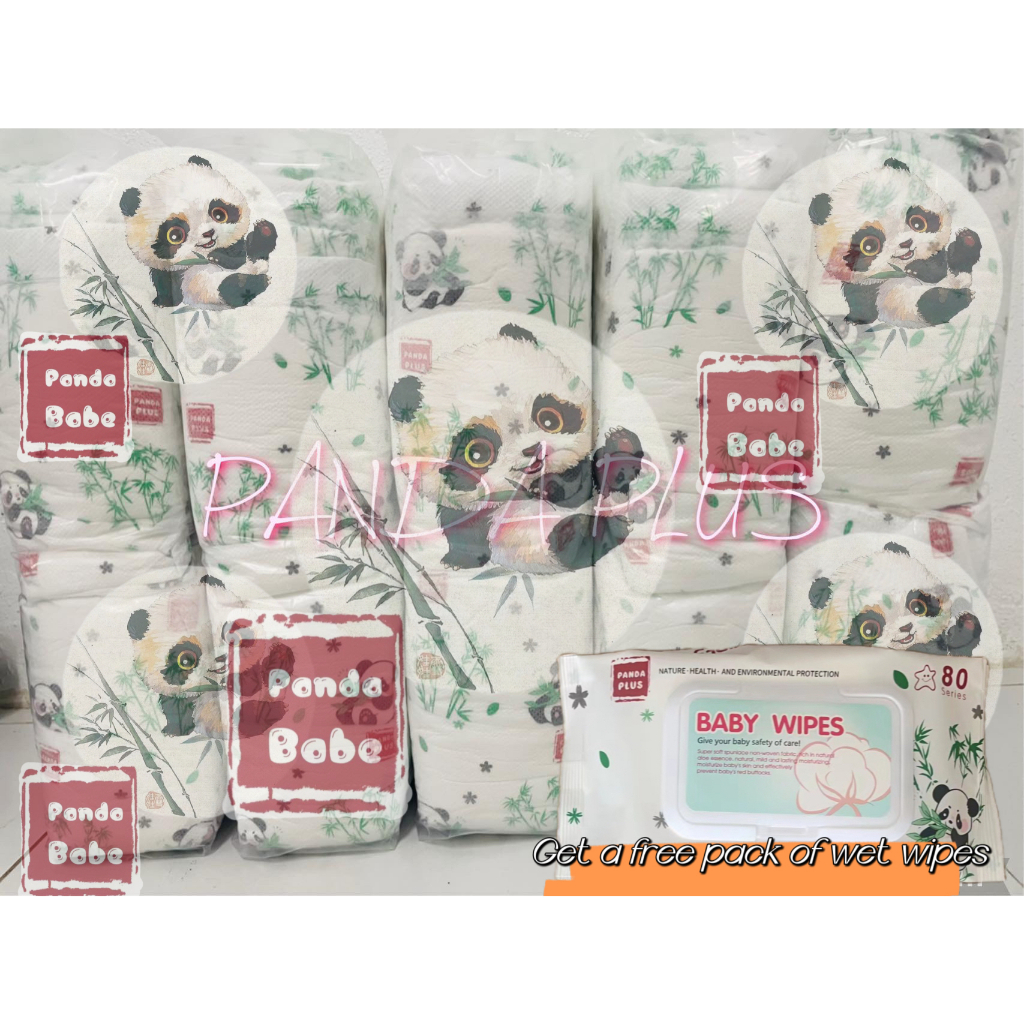 Panda PLUS 50 PCS Baby C-A diaper tape Unisex Ultra thin and dry ...