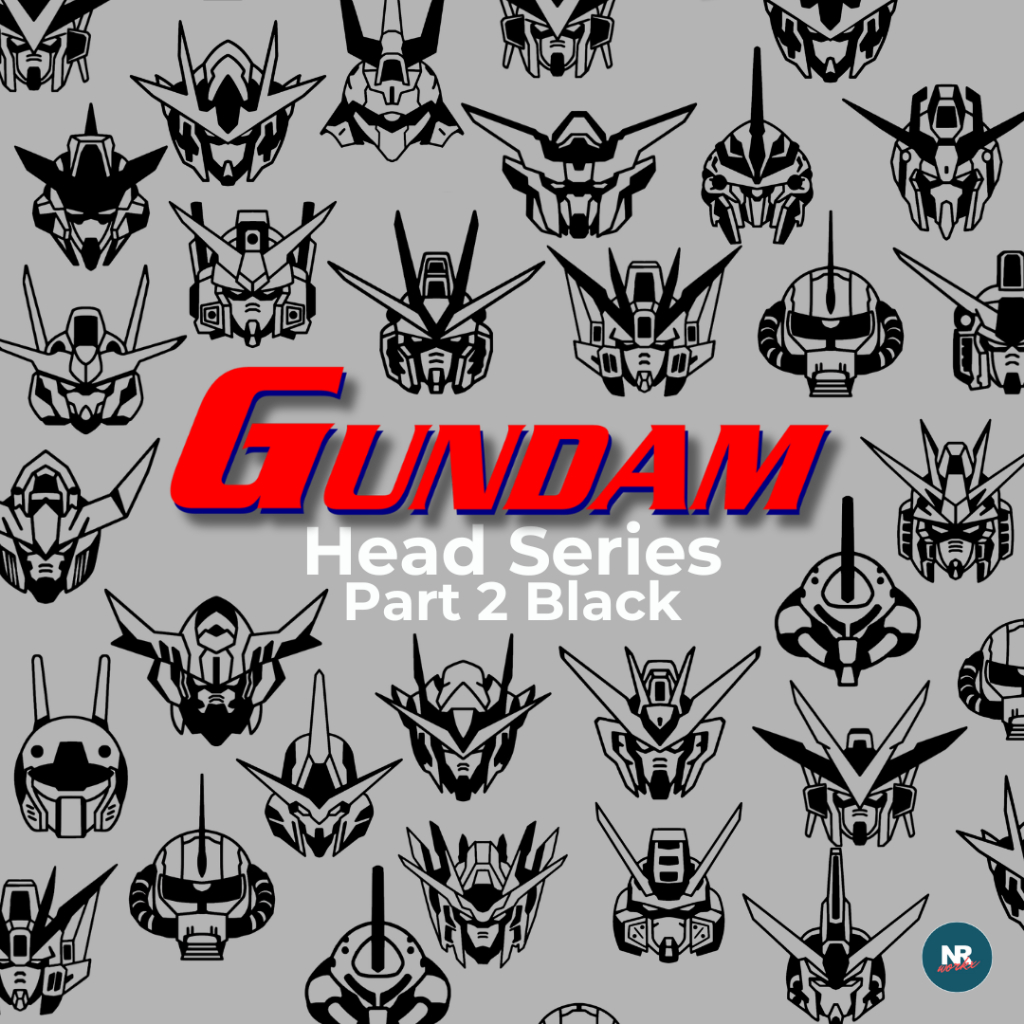 [Black 02] Gundam Gunpla Head Vinyl Decal/Sticker | Shopee Philippines