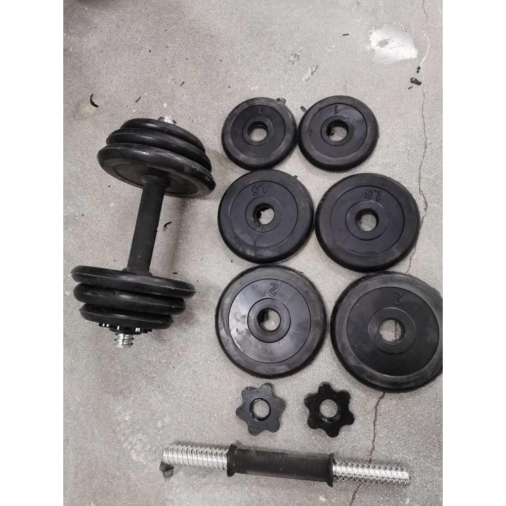 10kg rubber dumbbell set | Shopee Philippines