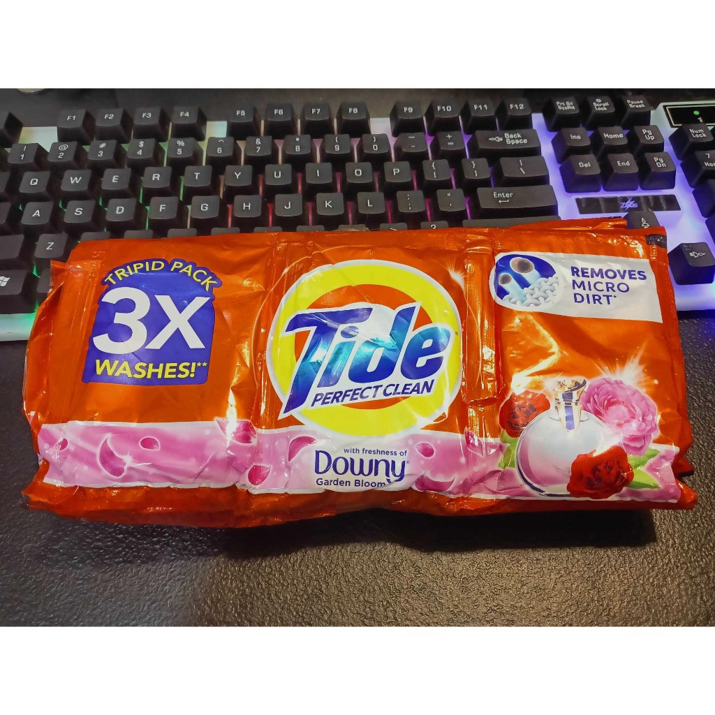 TIDE PERFECT CLEAN WITH DOWNY GARDEN BLOOM (104g X 6s) LAUNDRY POWDER TRIPID PACK | Shopee ...