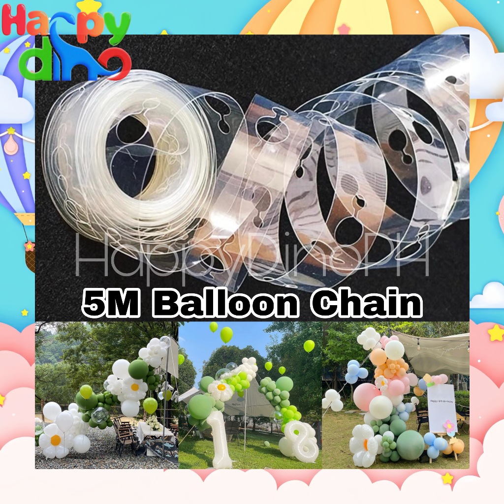 5M Balloons Chain Connect DIY Arch Wedding Party Birthday Background ...