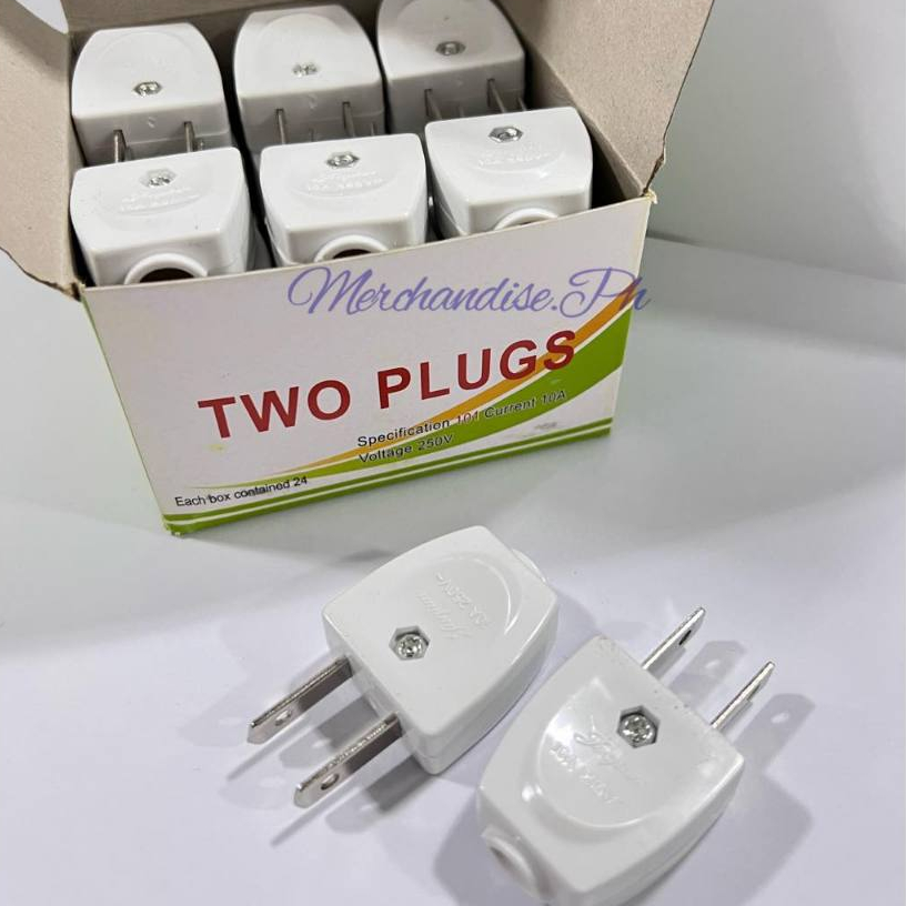 24pcs/1box Electrical Plug 2pin 10A 250v | Shopee Philippines