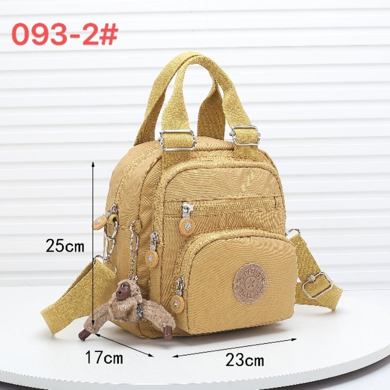 New 3 Ways Bag 4 Zipper Sling Bag Handbag Backpack For Women | Shopee ...