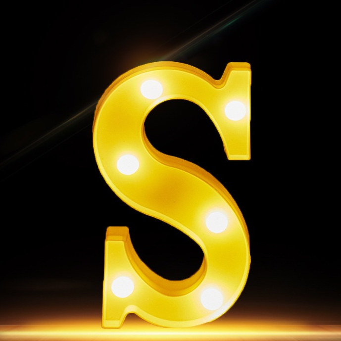 【Fast Delivery】A-Z 3d Letter LED Alphabet Decor Lamp Letter Light Party ...