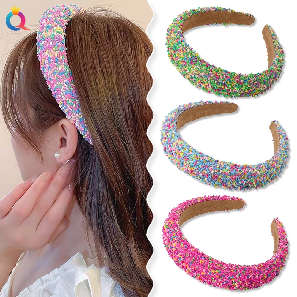 High Skull Headband Candy Color Headband Colorful Wide-Brimmed Hair ...
