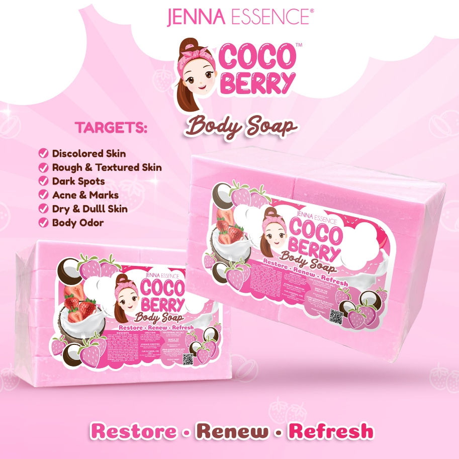 Cocoberry Whitening Soap | 100% Original | Jenna Essence | Shopee ...