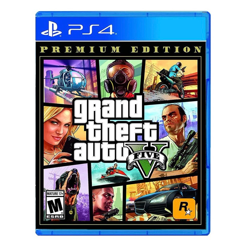 PS4 GTA Grand Theft Auto V PlayStation Game Disc by Rockstar Games ...